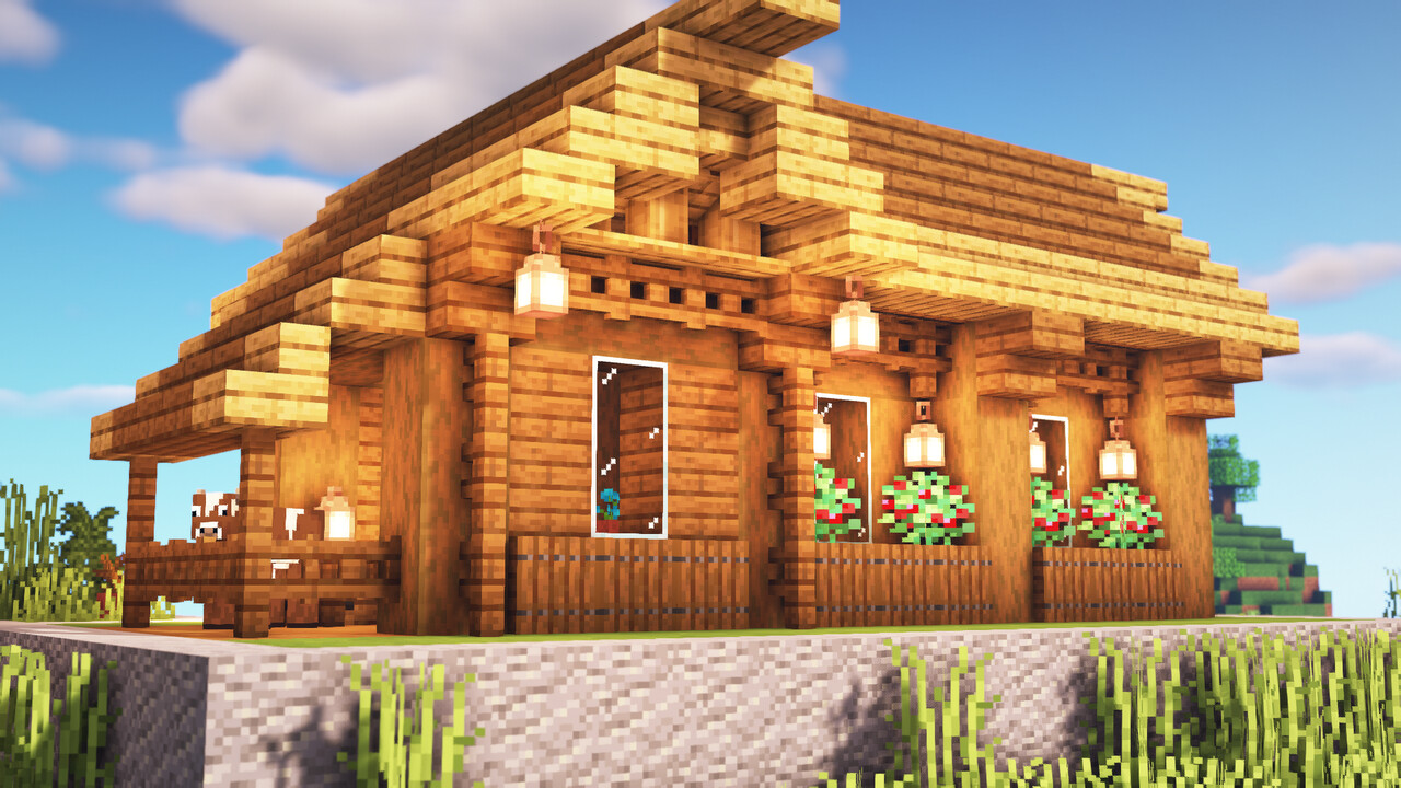 Minecraft: How To Build a Terraced Farmhouse Minecraft Map