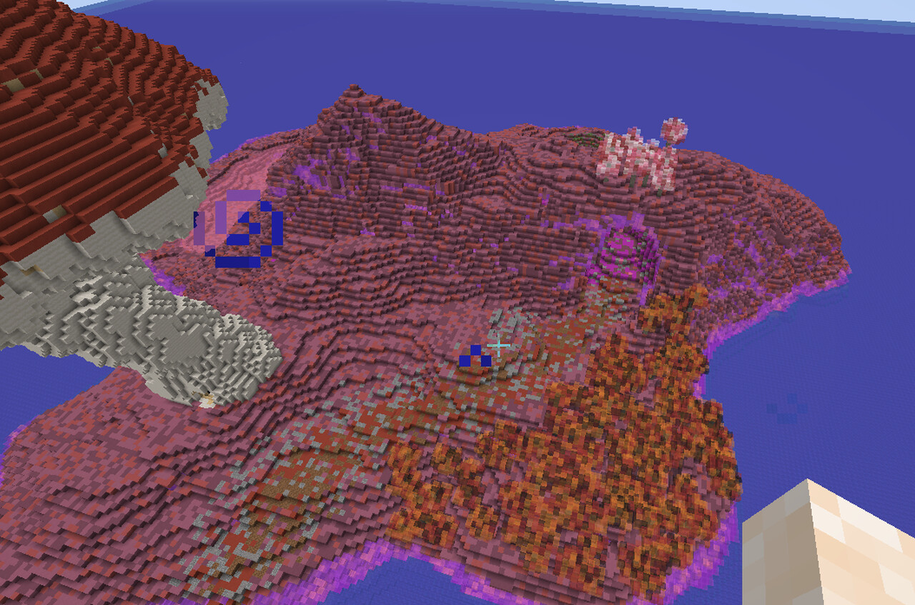 Alien planet survival starter island Minecraft Map