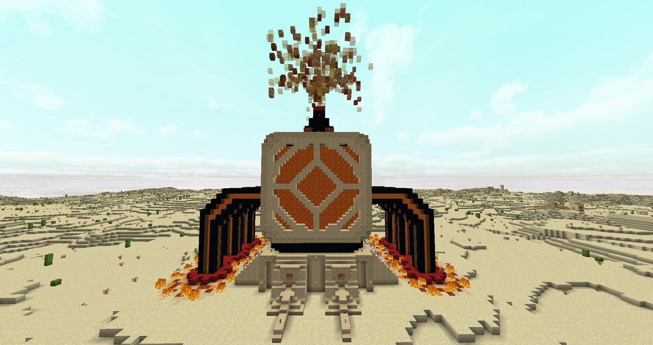 The Burning Desert - Greater lava tank Minecraft Map