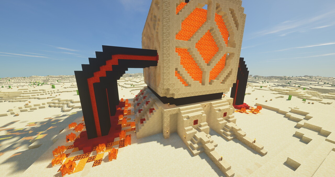 The Burning Desert - Greater lava tank Minecraft Map