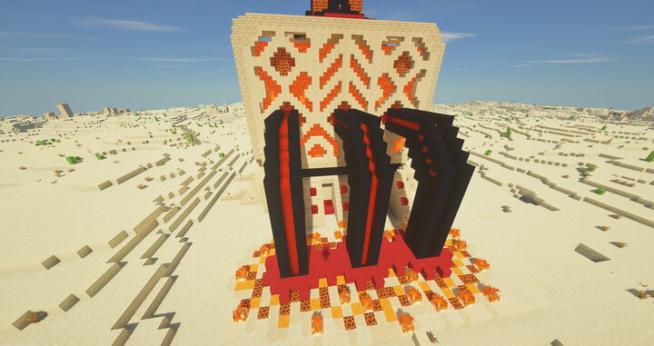 The Burning Desert - Greater lava tank Minecraft Map
