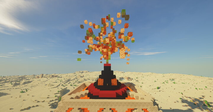 The Burning Desert - Greater lava tank Minecraft Map