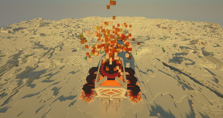 The Burning Desert - Greater lava tank Minecraft Map