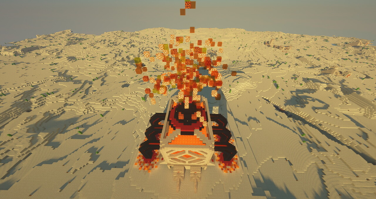 The Burning Desert - Greater lava tank Minecraft Map