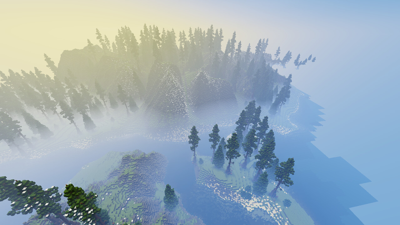 Mountain island (landscape) Minecraft Map