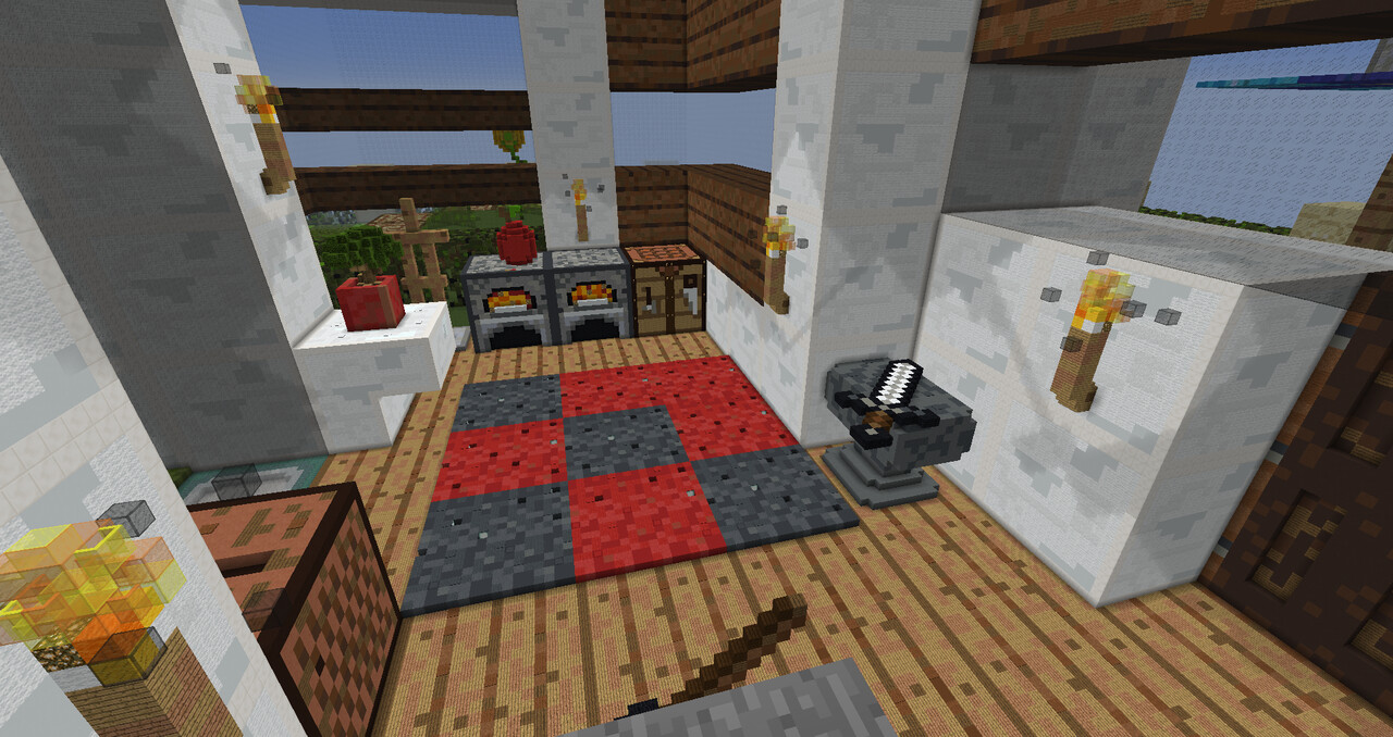 GIANT modern house made with MEGA BLOCKS - 16:1 Scale Minecraft Map