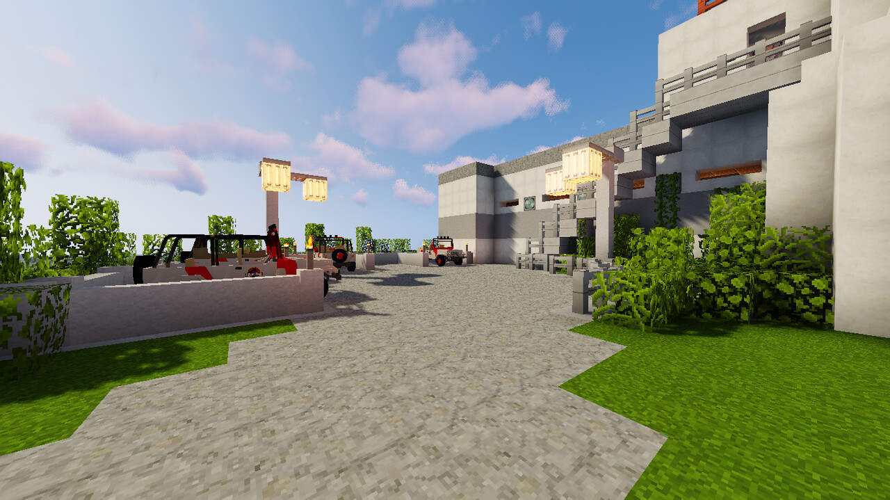 Jurassic Park Visitor Center V2 Minecraft Map
