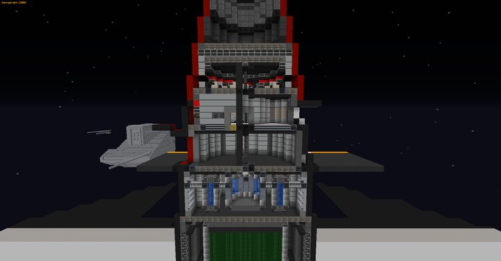 Tintin Moon Mission Rocket (Retro Sci Fi Rocketship) Minecraft Map