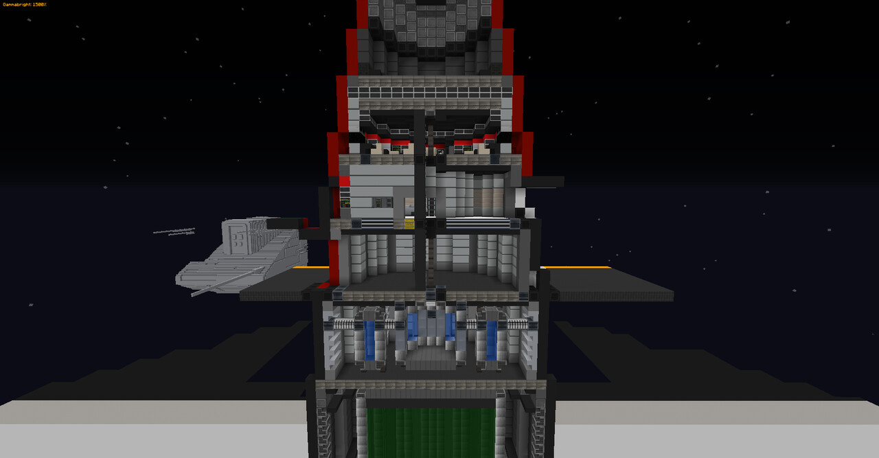 Tintin Moon Mission Rocket (Retro Sci Fi Rocketship) Minecraft Map