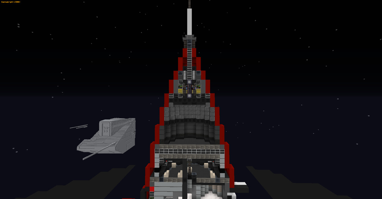 Tintin Moon Mission Rocket (Retro Sci Fi Rocketship) Minecraft Map