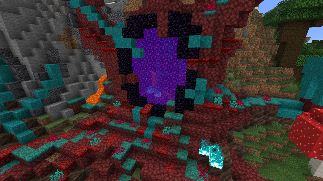 Help! The nether update is corrupting the overworld! Minecraft Map