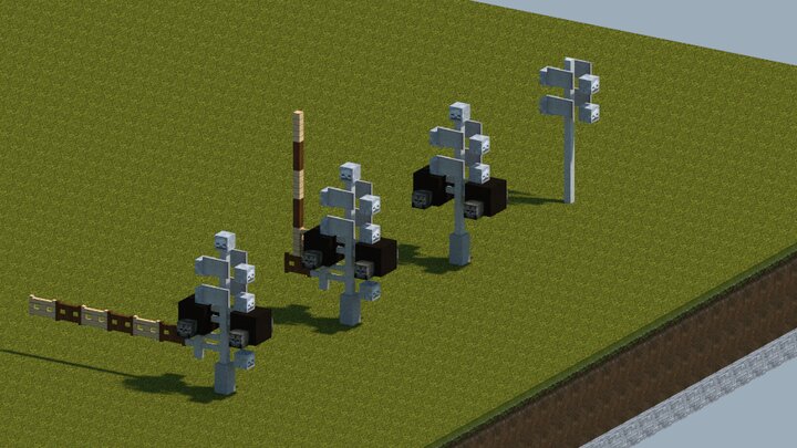 Dreamy's Railroad crossing parts [With Download] Minecraft Map