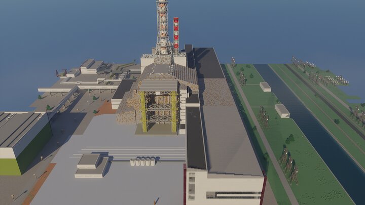 Chernobyl NPP (Чернобыльская АЭС) Minecraft Map