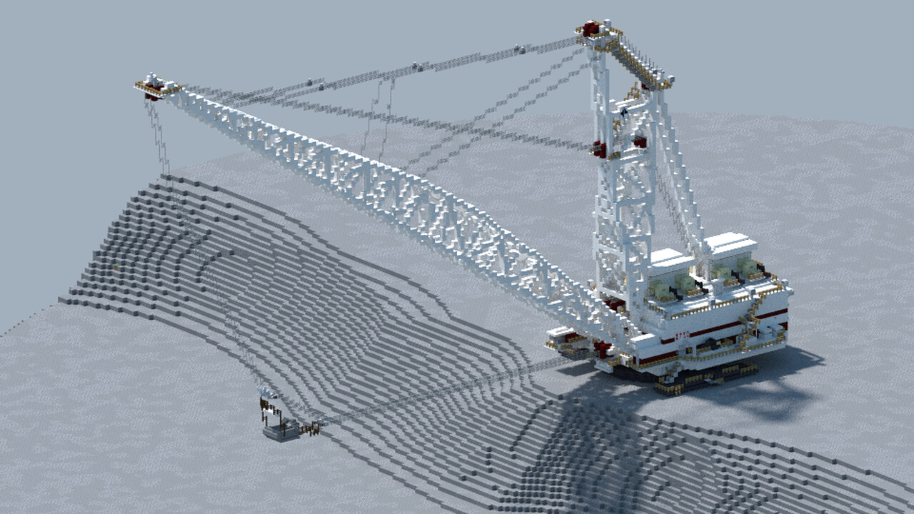 Bucyrus 8750 Walking Dragline [With Download] Minecraft Map