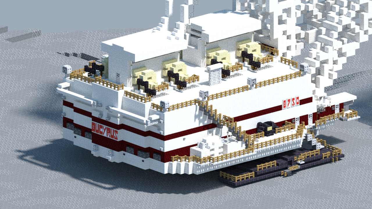 Bucyrus 8750 Walking Dragline [With Download] Minecraft Map