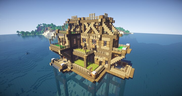 Survival island base Minecraft Map
