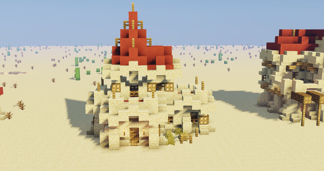 4 Desert Houses Minecraft Map
