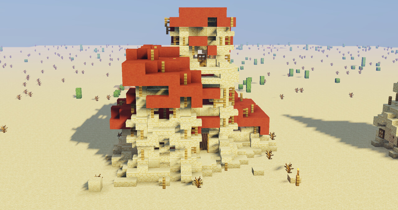 4 Desert Houses Minecraft Map