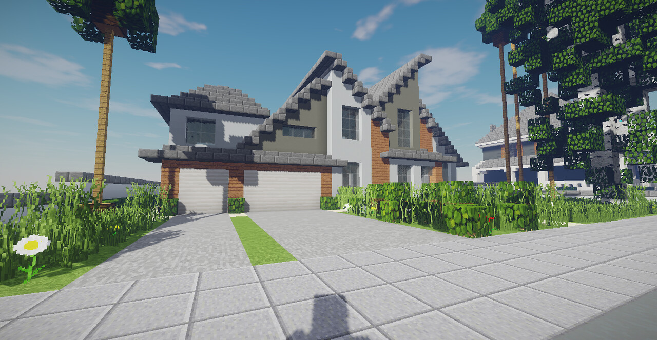 Modern House #35+ Schematics Minecraft Map