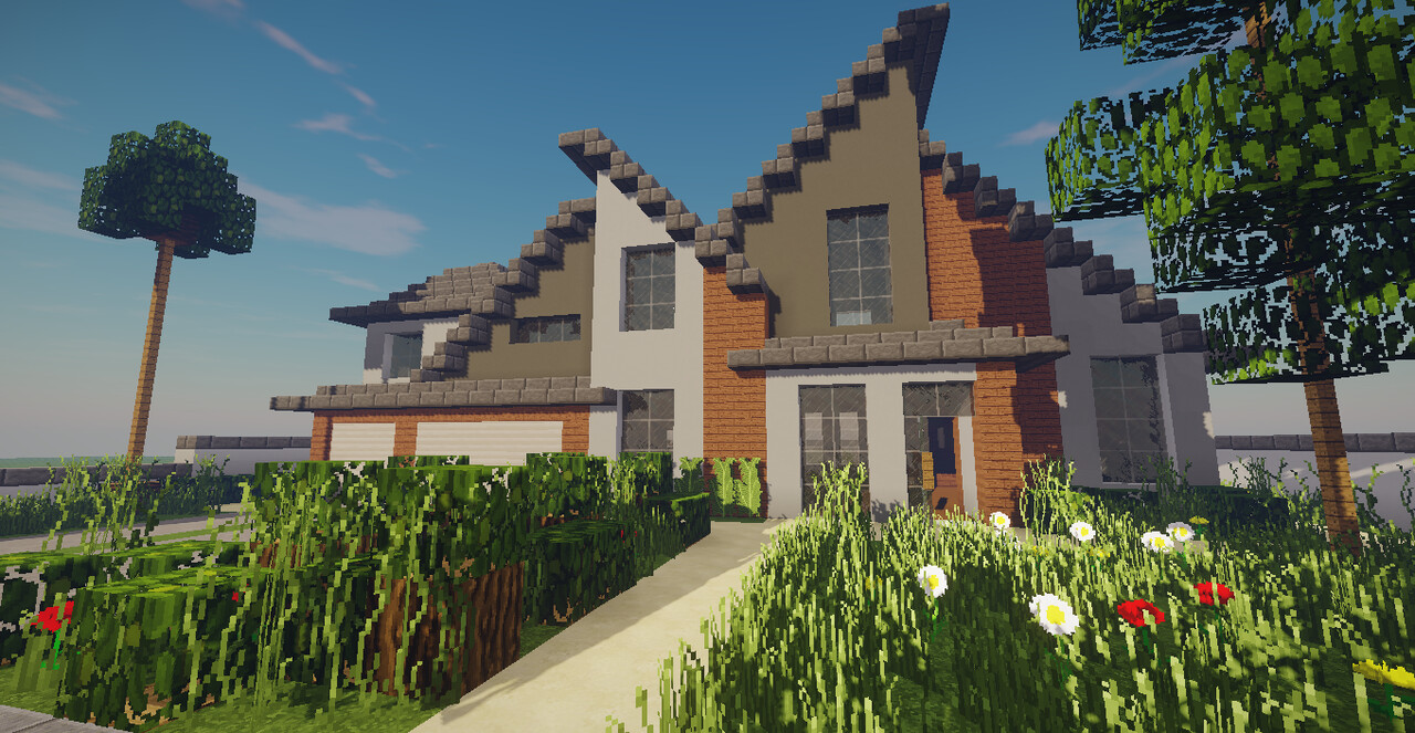 Modern House #35+ Schematics Minecraft Map