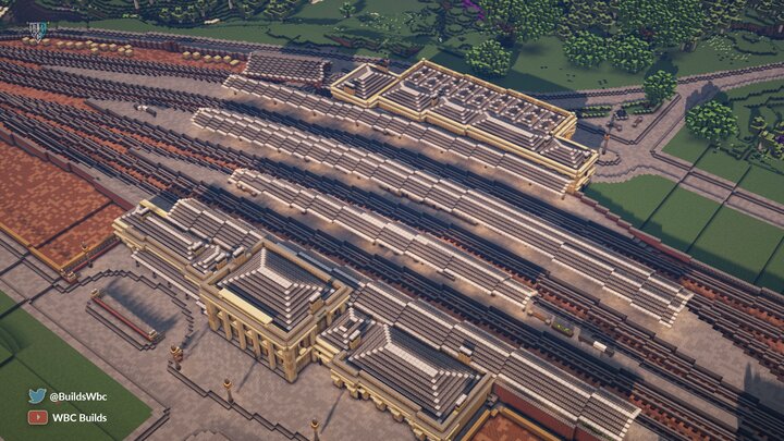 Victorian Train Station, Walhampton Central Station Minecraft Map