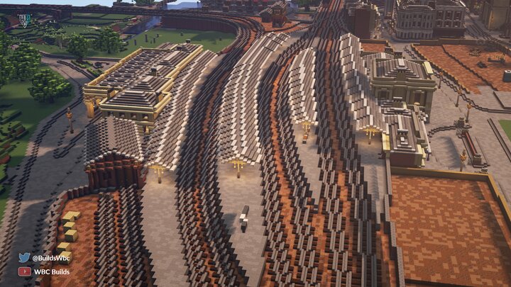 Victorian Train Station, Walhampton Central Station Minecraft Map