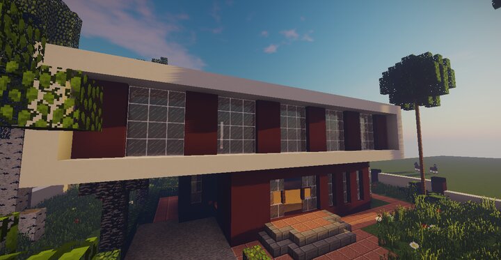 Modern House #14 + Schematics Minecraft Map