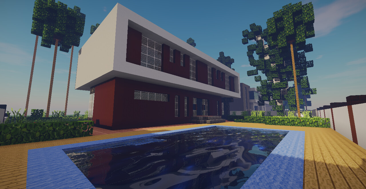 Modern House #14 + Schematics Minecraft Map