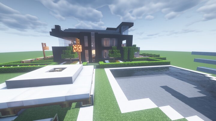 elegant design Modern House Minecraft Map
