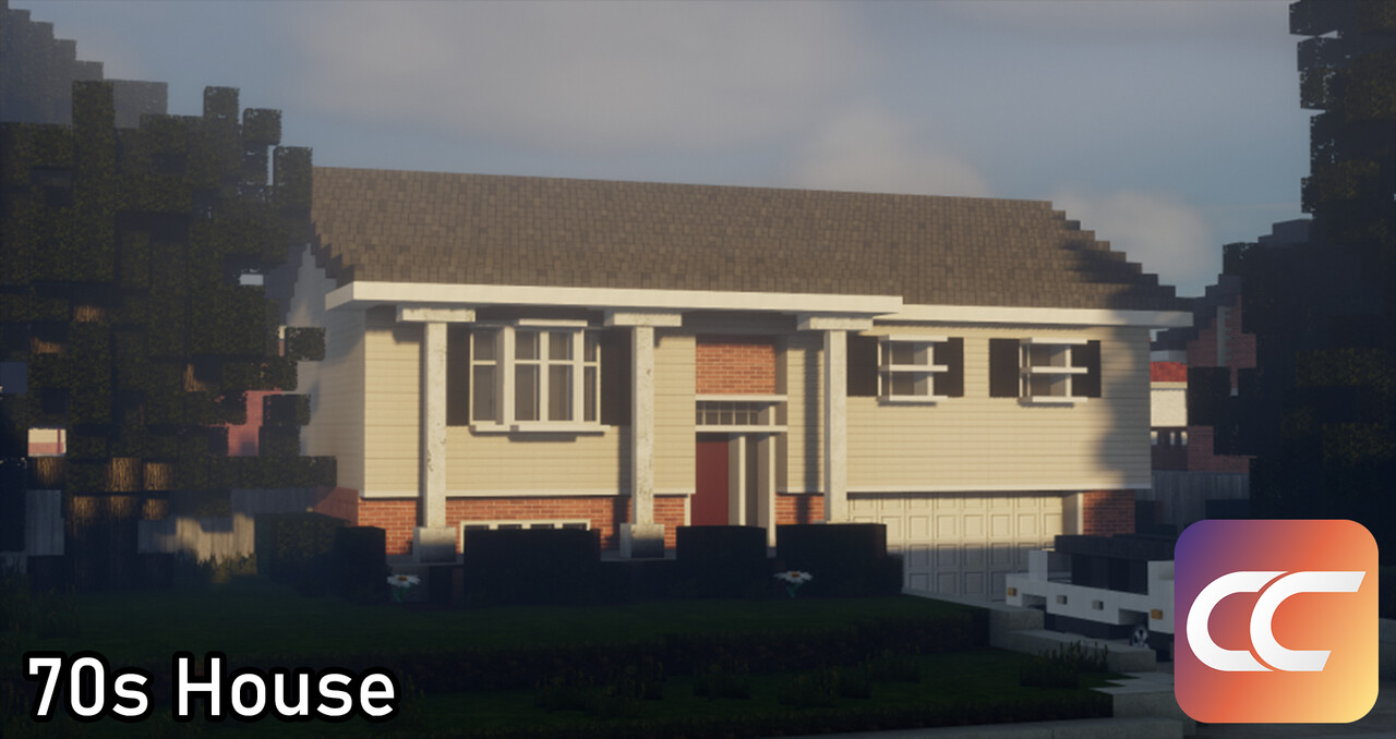 Realistic 70's Split Level Home Minecraft Map