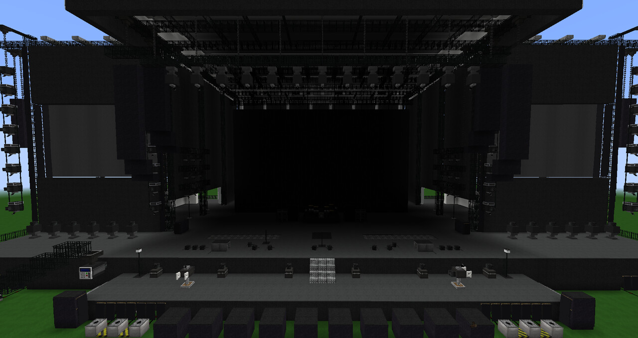 Realistic Music Festival Stage Minecraft Map