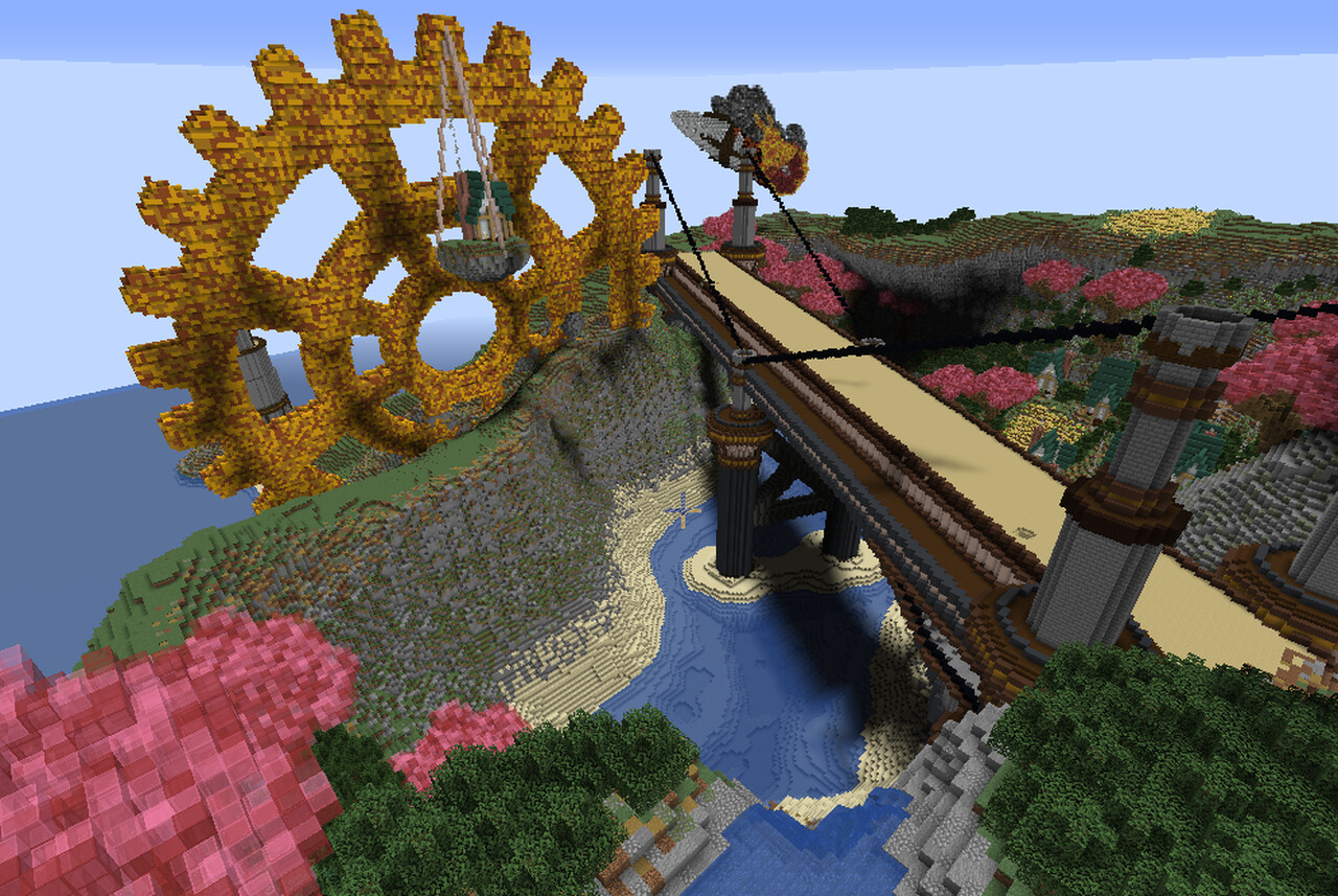 steampunk Magic city Minecraft Map