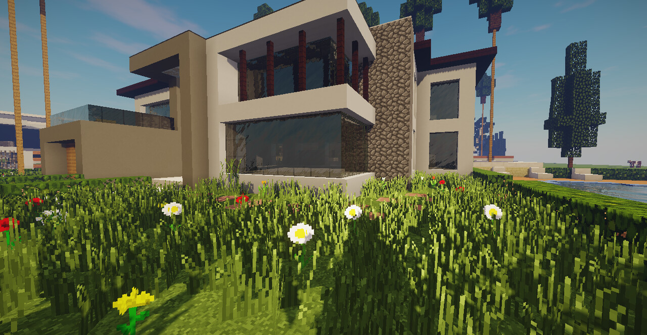 Modern House #19 + Schematics Minecraft Map