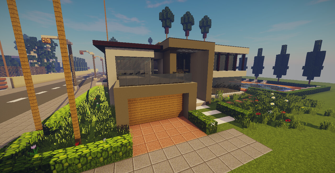 Modern House #19 + Schematics Minecraft Map