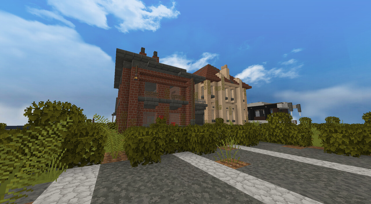 Building made out of Sandstone. Real life rebuild. Minecraft Map