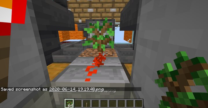 the most efficient tree farm Minecraft Map