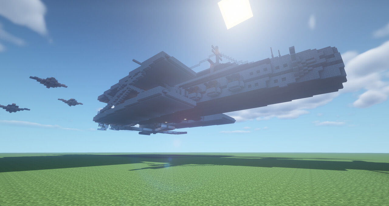 Steampunk Sabertooth-Class Carrier Minecraft Map