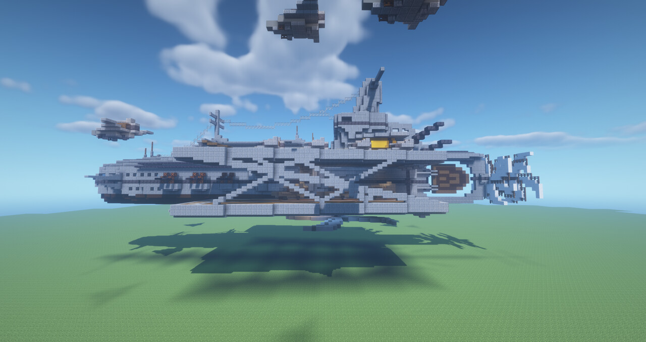 Steampunk Sabertooth-Class Carrier Minecraft Map