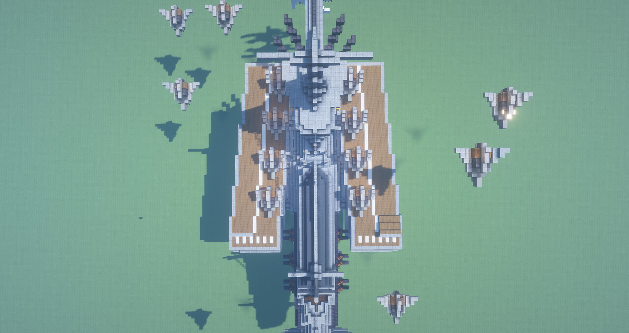 Steampunk Sabertooth-Class Carrier Minecraft Map