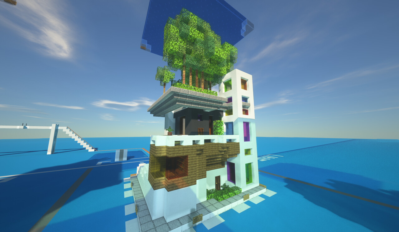 Comtemporary and colorful city Minecraft Map