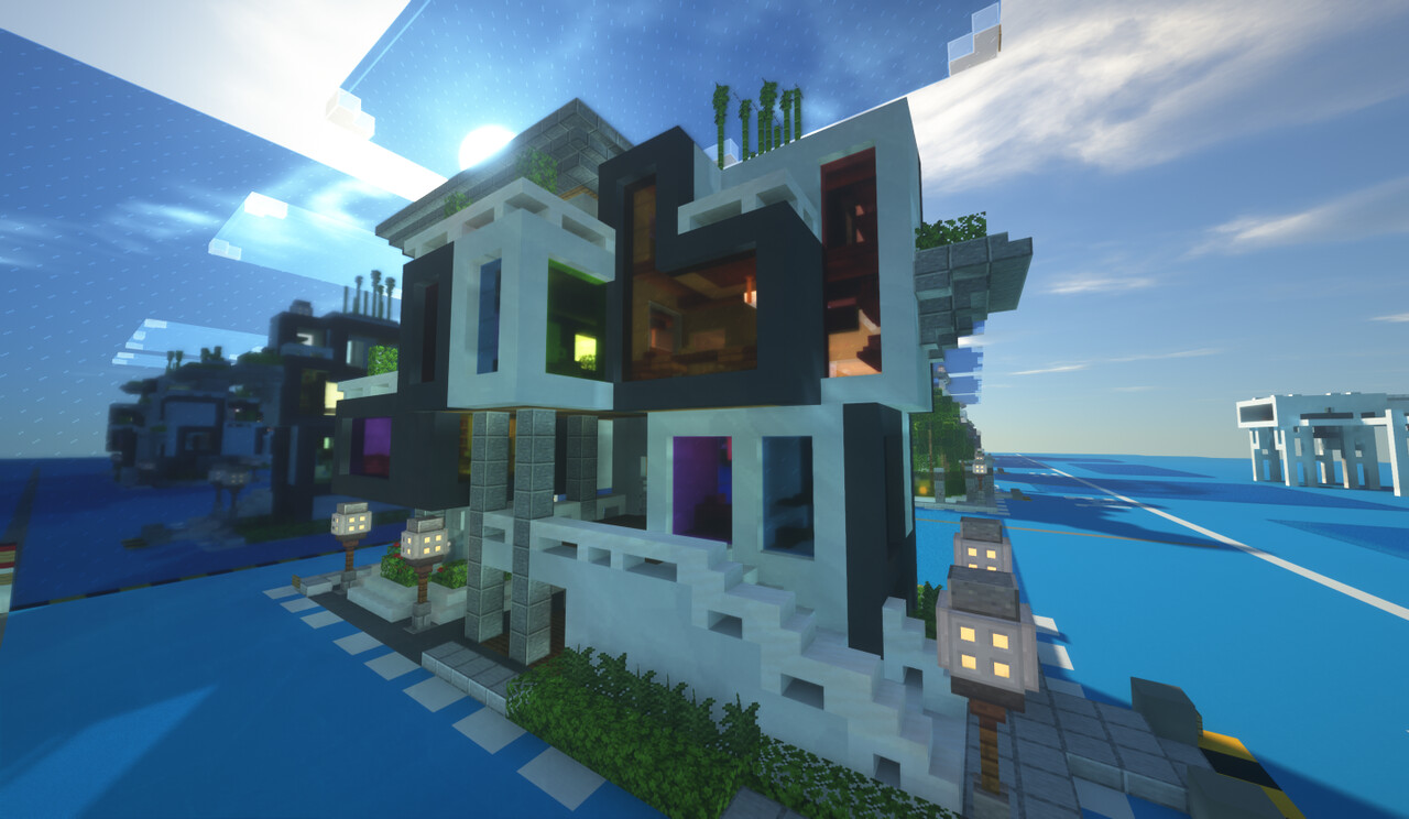 Comtemporary and colorful city Minecraft Map