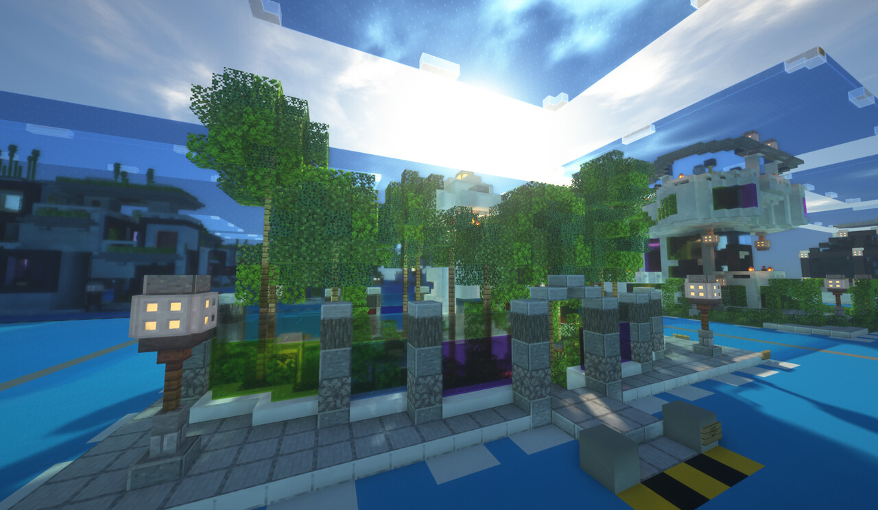 Comtemporary and colorful city Minecraft Map