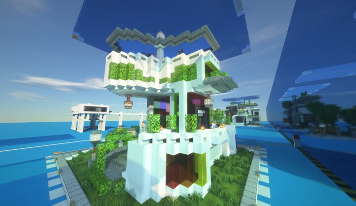 Comtemporary and colorful city Minecraft Map