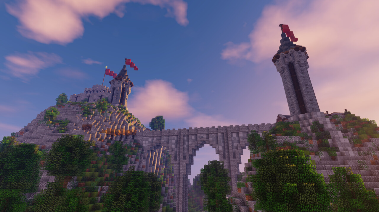 Castle on a mountain Minecraft Map