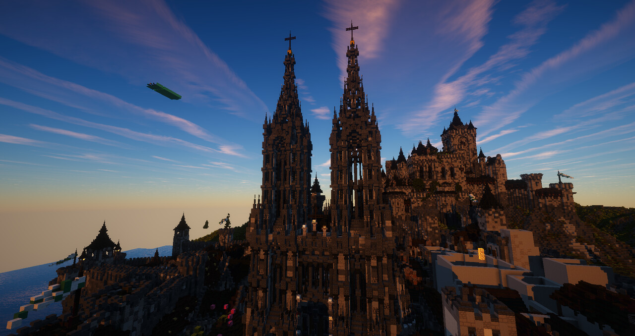 Late middle ages City + Castle, Lasion Minecraft Map