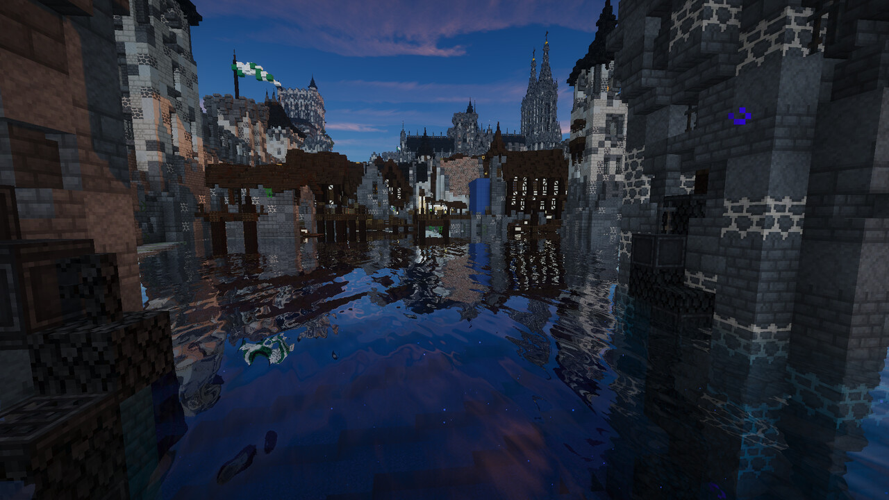 Late middle ages City + Castle, Lasion Minecraft Map