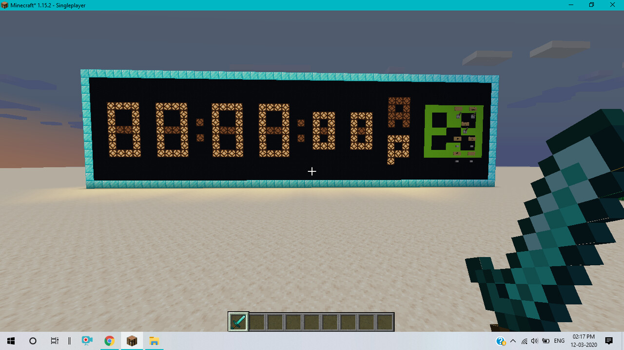 clock make by HARSH GAMING Minecraft Map