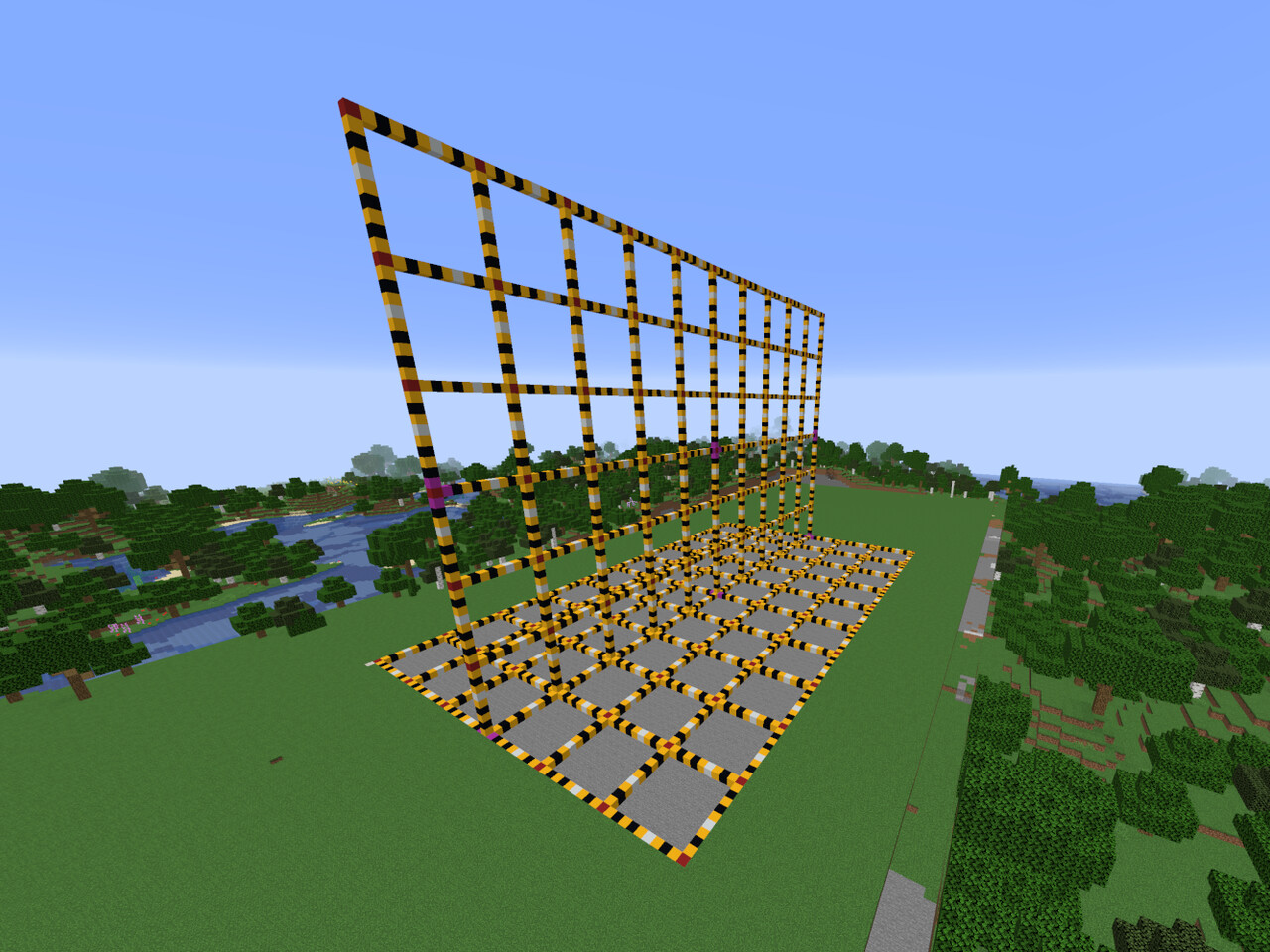 Measure grid to support building to scale Minecraft Map