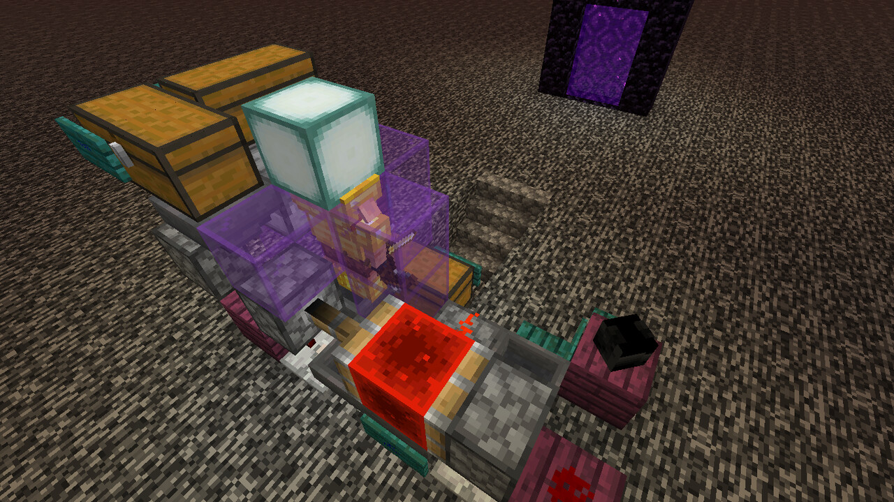 Easy Items Piglin Farm V2 Minecraft Map