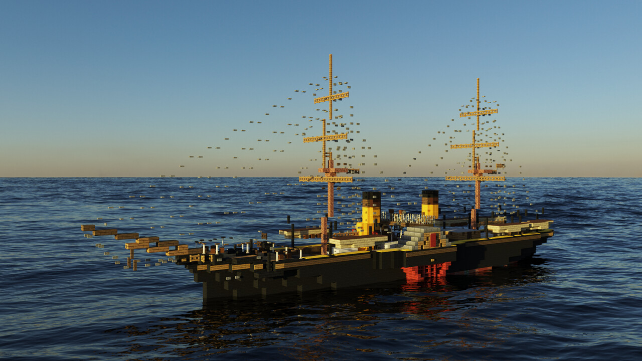 Russian Paddle Steamer Minecraft Map